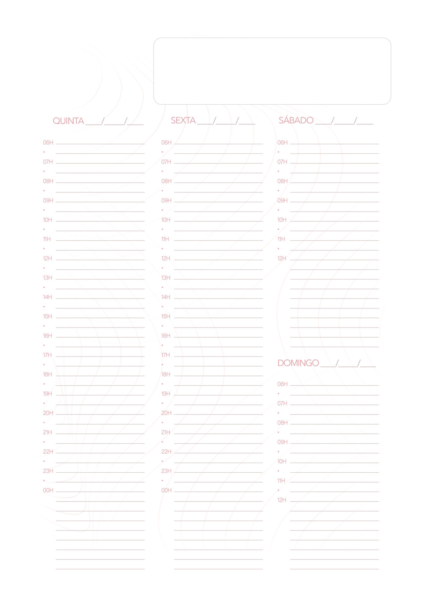 Agenda Folha 2 do Planner Letras com Capa Editavel - Fazendo a Nossa Festa