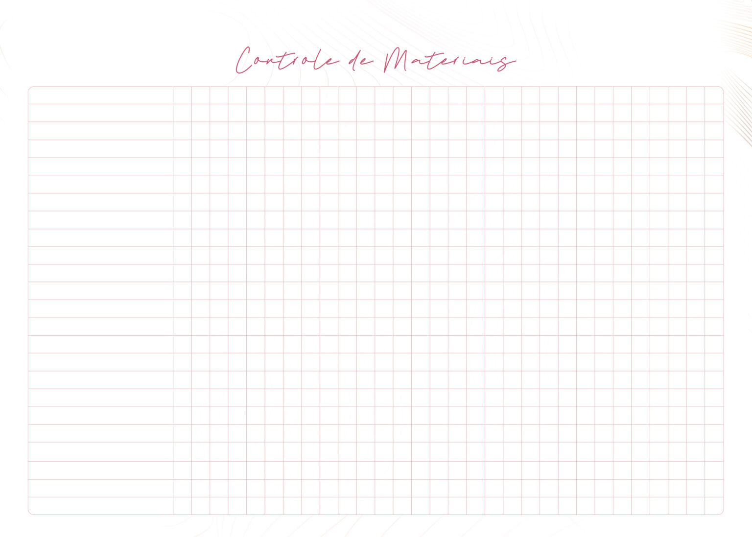 Controle de Material Planner Professor Letra Inicial - Fazendo a Nossa ...