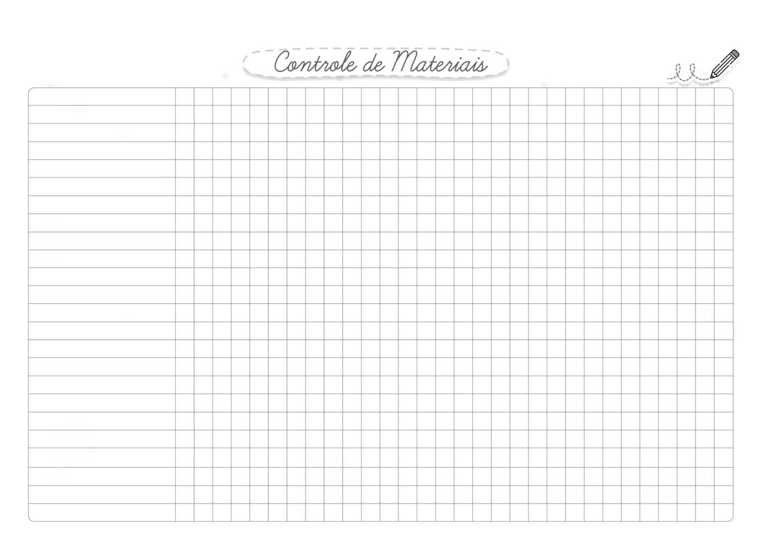 Controle de Material do Planner Professor com Capa Editavel - Fazendo a ...