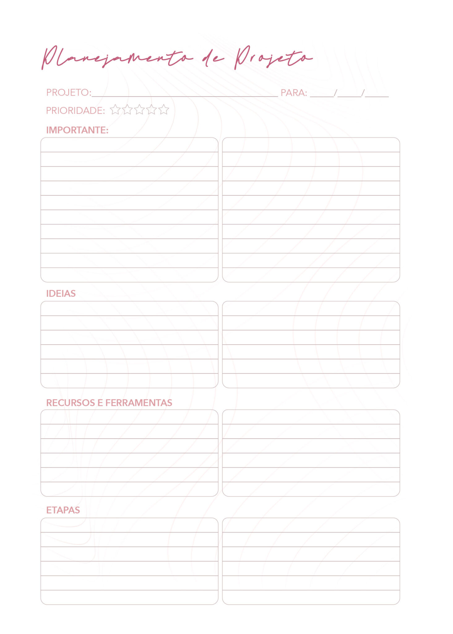 Projetos do Planner Letras com Capa Editavel - Fazendo a Nossa Festa