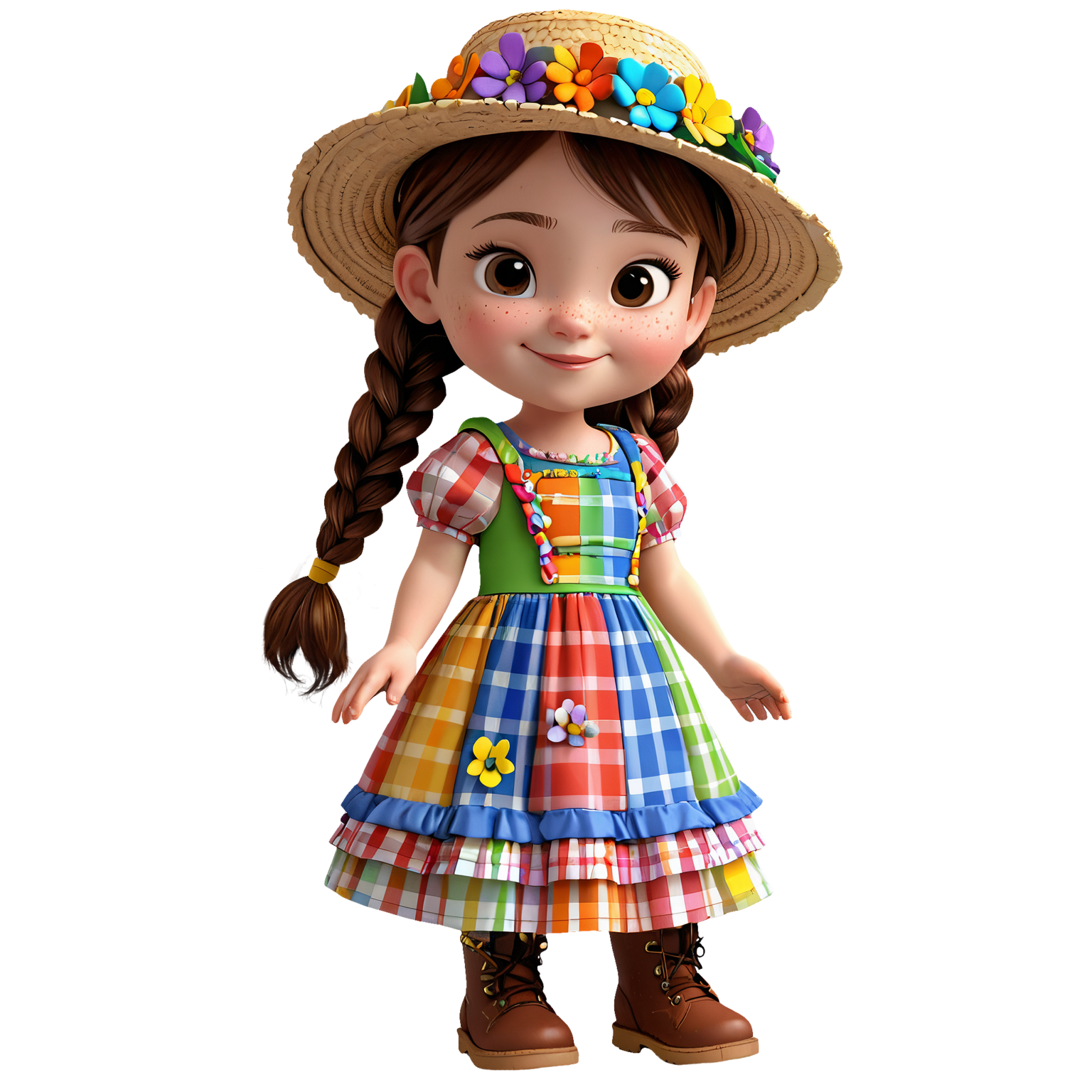 15 Bonecos de Festa Junina PNG - Sem Fundo - Feitos com IA