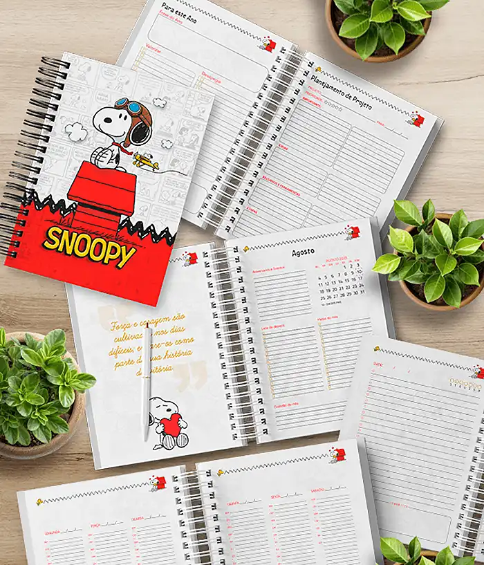 1350 Planner Snoopy - Fazendo a Nossa Festa