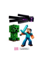 Boneco 3D Minecraft - Fazendo a Nossa Festa
