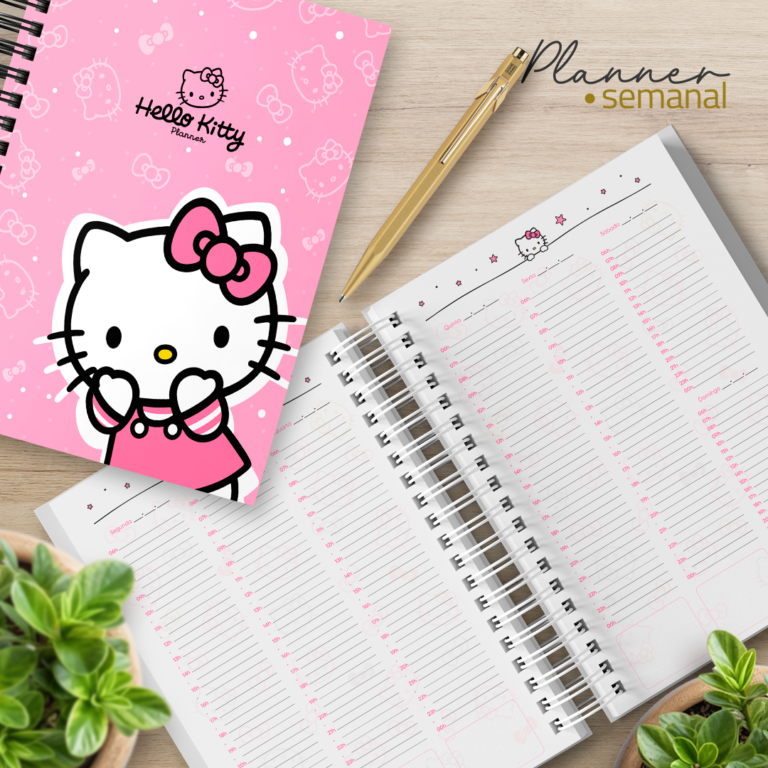 Planner Hello Kitty 2026 - Grátis para Imprimir
